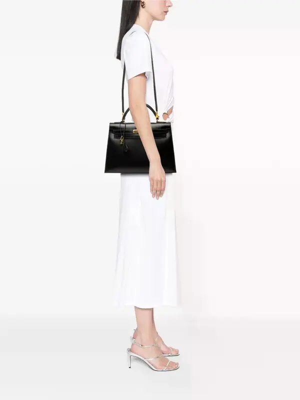Hermès 1991 Box Calf Kelly Sellier 32 Satchel