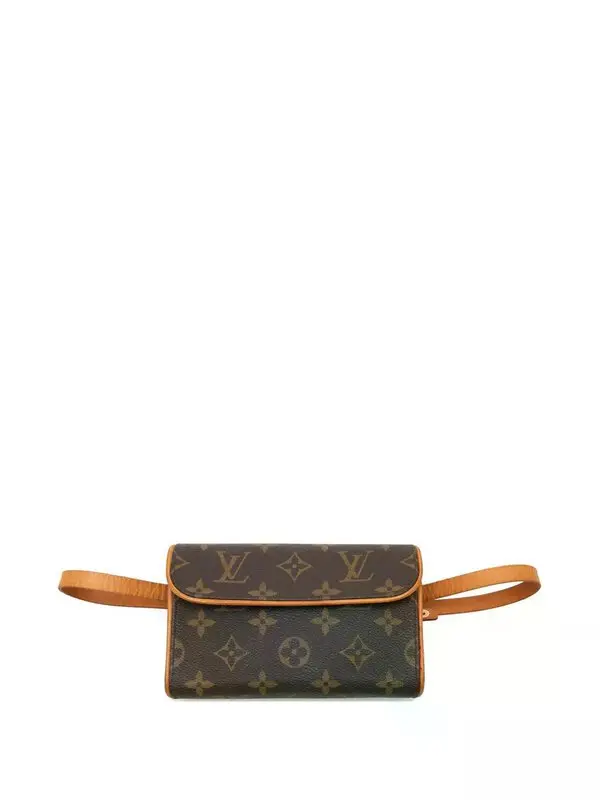 LOUIS VUITTON 2000 Monogram Pochette Florentine Belt Bag - Brown