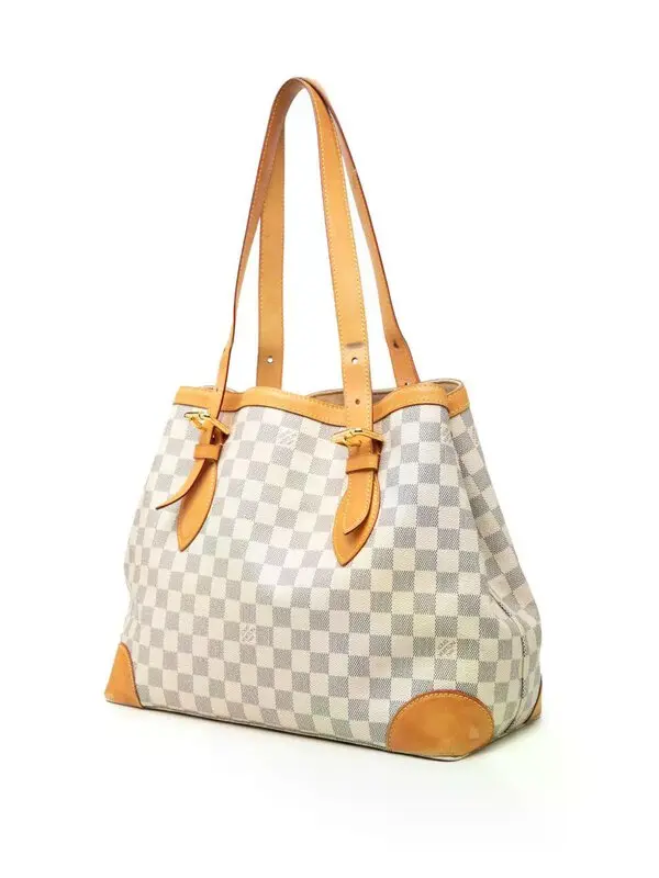 LOUIS VUITTON 2012 Damier Azur Hampstead Mm Tote Bag