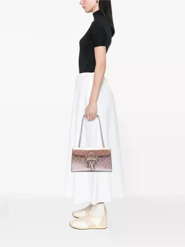 Gucci 2016-2026 Medium Guccissima Patent Emily Shoulder Bag