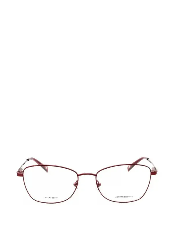 LIZ CLAIBORNE Geometric-frame Glasses - Red
