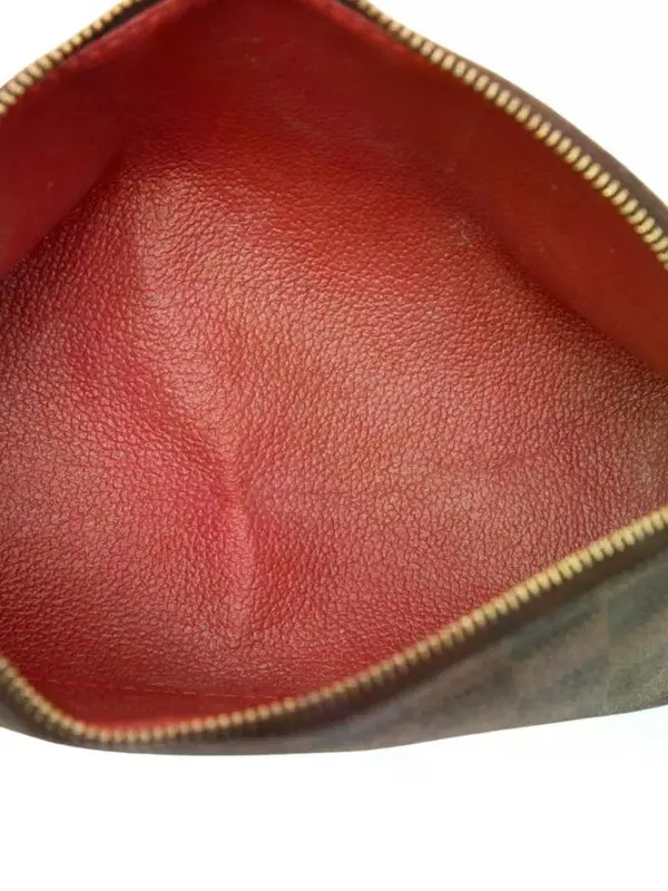 LOUIS VUITTON 2005 Damier Ebene Cosmetic Pouch Clutch Bag