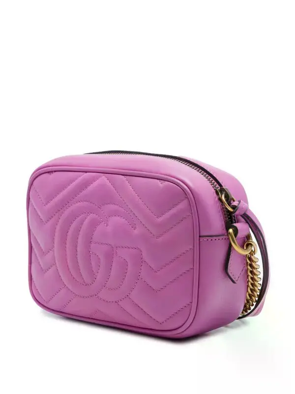 Gucci Matelasse Calfskin Crossbody Bag - Pink