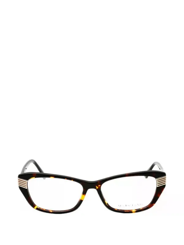 MARCIANO Tortoiseshell-effect Rectangle-frame Glasses