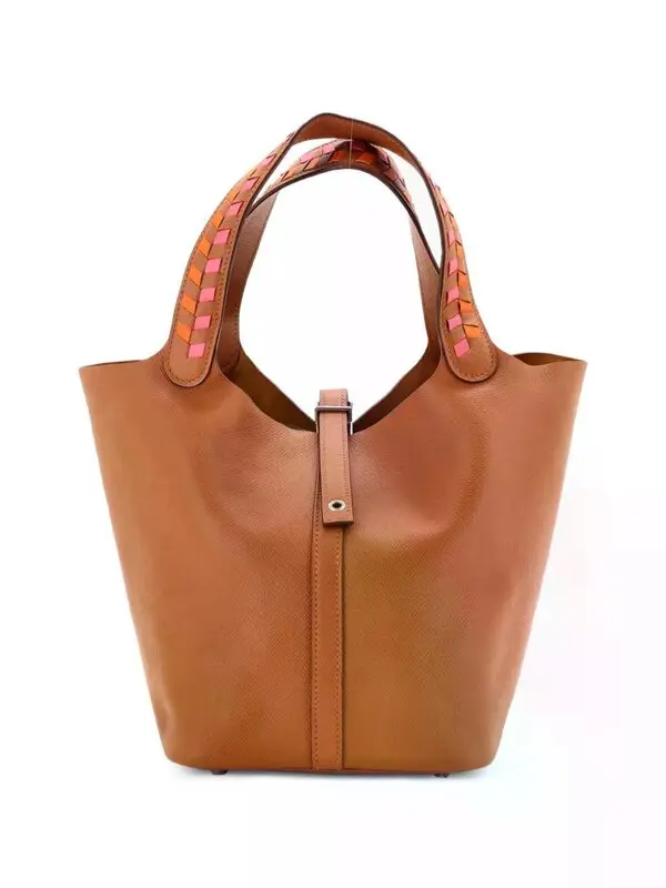 Hermès Picotin Lock Bag Tressage Epsom Mm Tote Bag - Brown