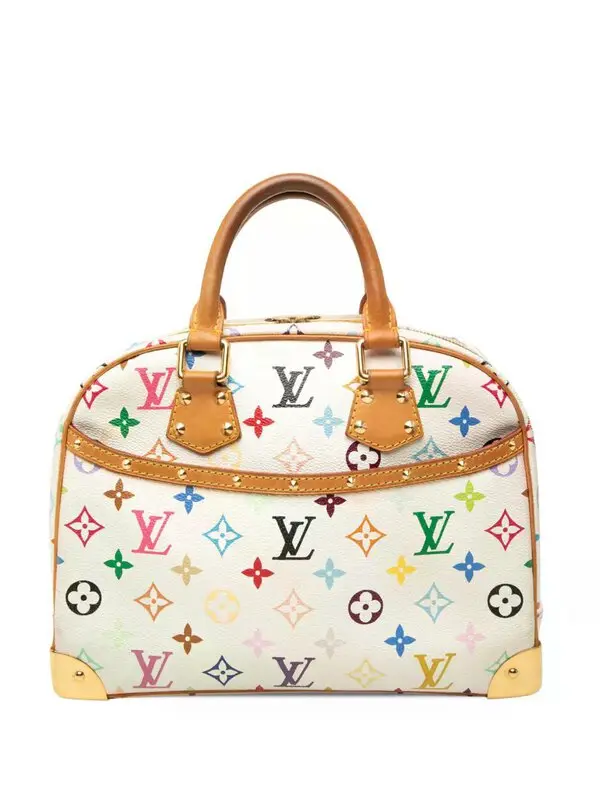 LOUIS VUITTON 2004 Monogram Multicolore Trouville Handbag - White