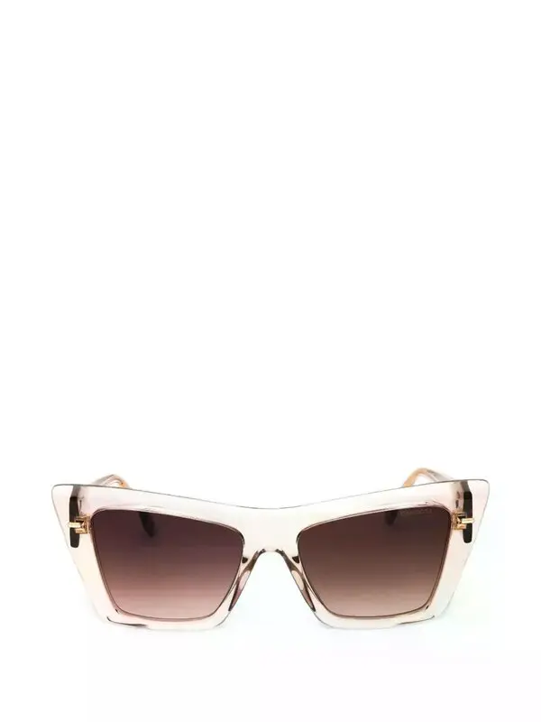 Carrera Eyewear C-logo Cat-eye Frame Sunglasses - Neutrals