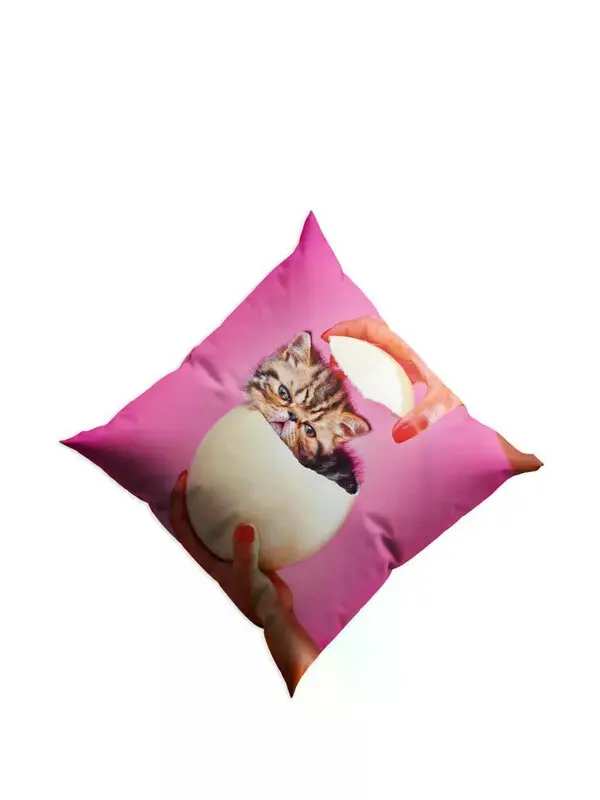 SELETTI Cat Surprise Cushion - Pink