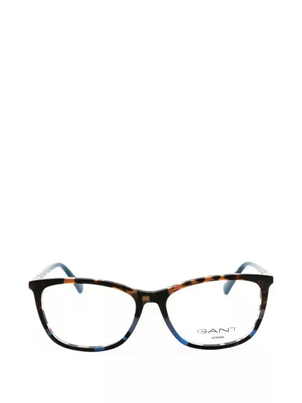 Gant Tortoiseshell-effect Rectangle-frame Glasses