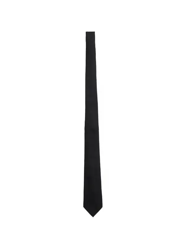 Emporio Armani Pointed-tip Neck Tie - Black