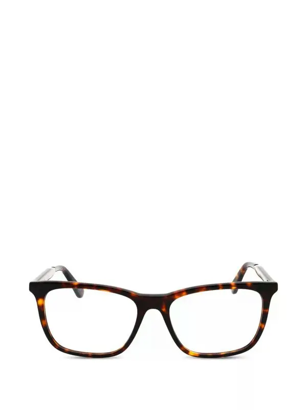 Calvin Klein Tortoiseshell-effect Rectangle Eyeglasses - Brown