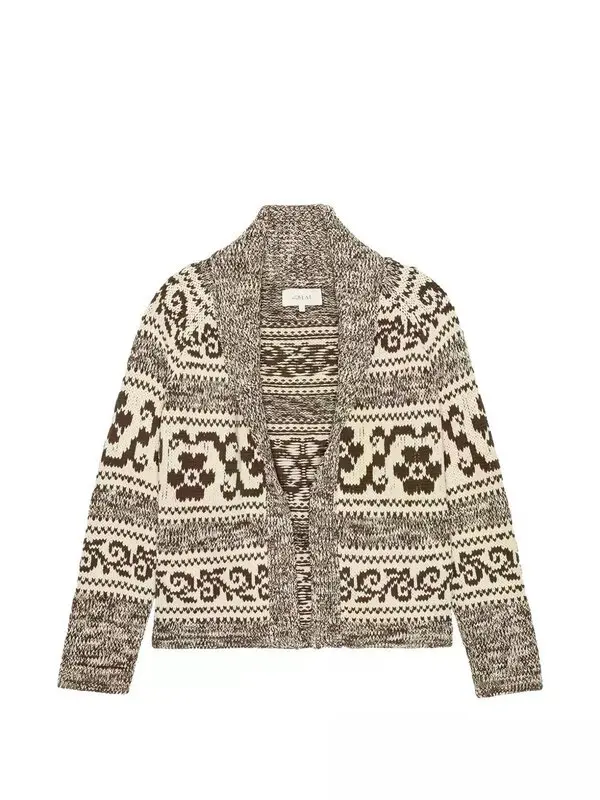 The Great. Fair Isle Shawl-collar Cardigan