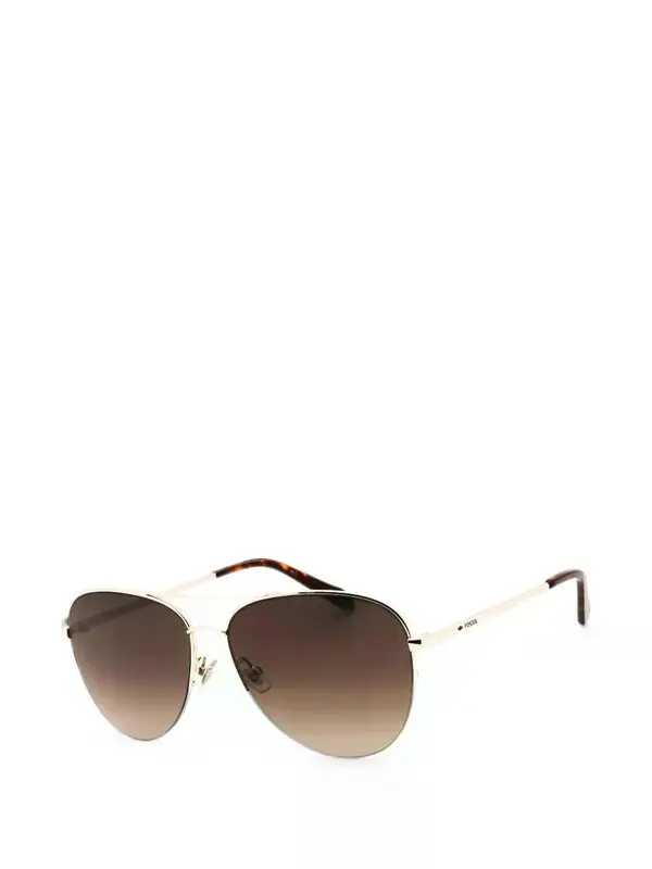 Fossil Tiana Pilot Sunglasses - Gold