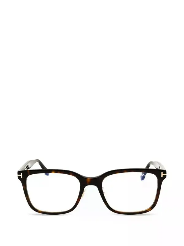 TOM FORD Rectangle Frame Eyeglasses - Brown