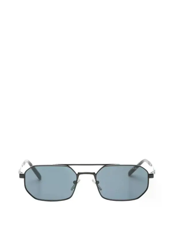Prada Geometric-frame Sunglasses - Black