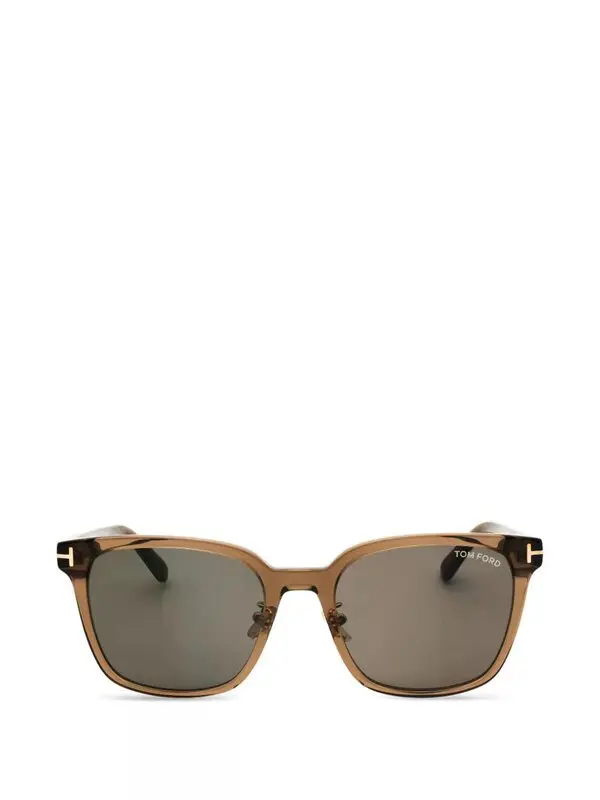 TOM FORD Rectangle Frame Sunglasses - Brown