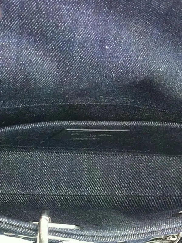 Dior Denim Cannage Eyelet Lady D Joy Satchel