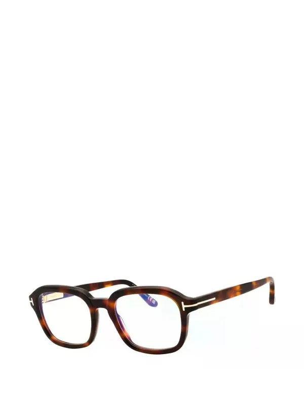 TOM FORD Tortoiseshell-effect Oval-frame Eyeglasses