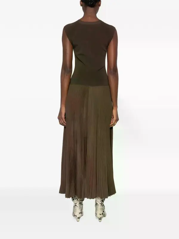 JOSEPH Nereus Pleated Cutout Maxi Dress