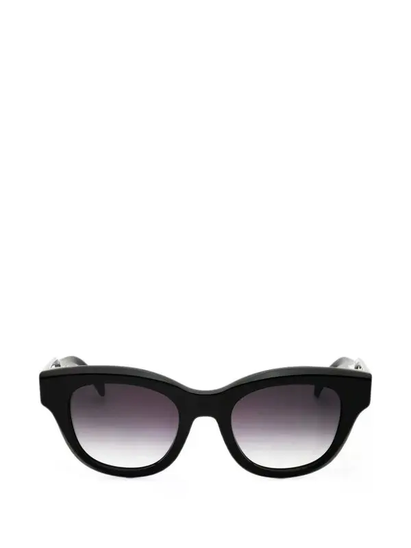 TOUS Round Frame Sunglasses With Purple Gradient Lenses - Black
