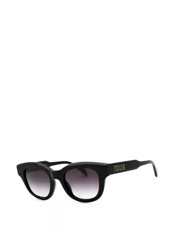 TOUS Round Frame Sunglasses With Purple Gradient Lenses