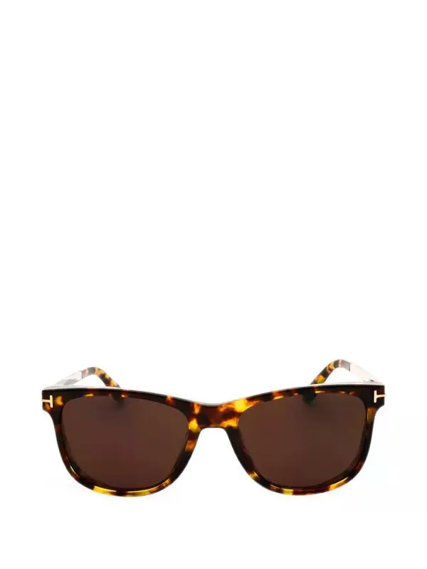 TOM FORD Tortoiseshell-effect Rectangle-frame Sunglasses
