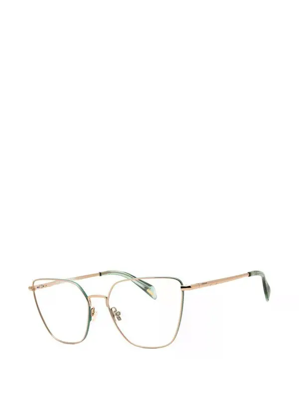 POLICE Cat Eye Frame Eyeglasses - Gold