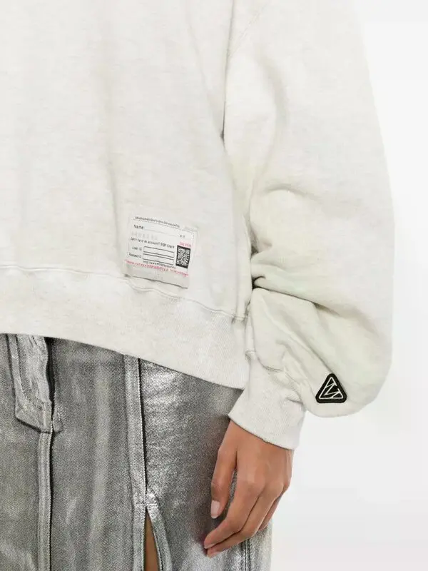 Mihara Yasuhiro Cold-shoulder Layered-effect Sweater