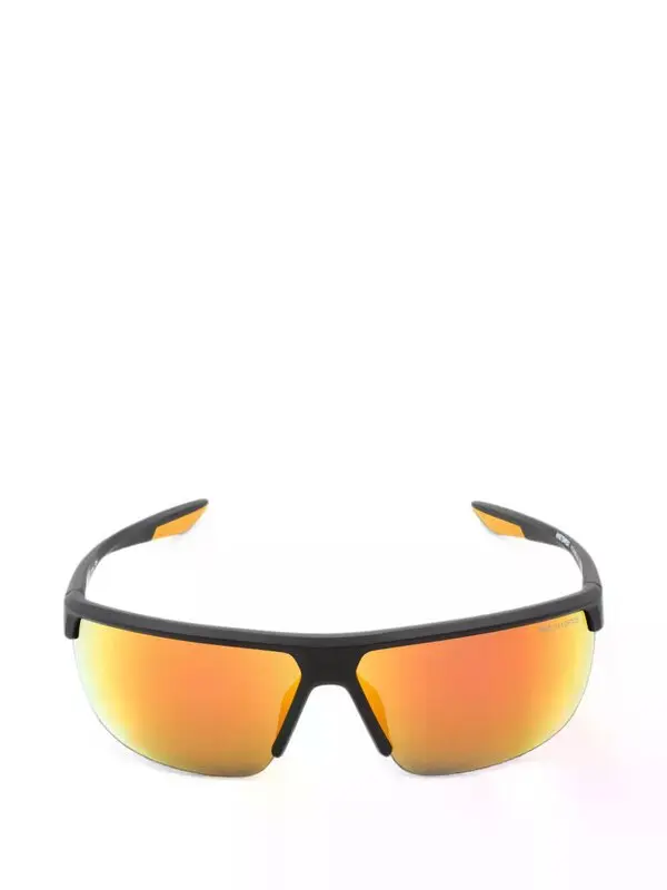 Nike Tempest Mirrored Wraparound Sunglasses - Black