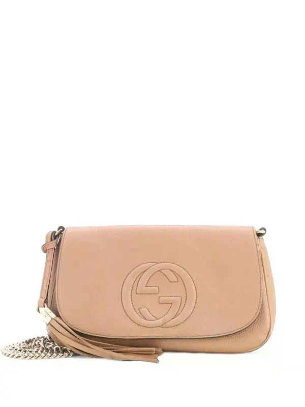 Gucci Soho Chain Leather Medium Crossbody Bag - Neutrals