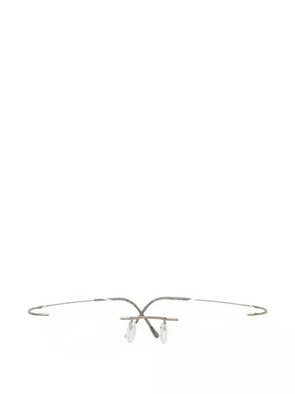SILHOUETTE Titan Minimal Art Oval-frame Eyeglasses - Gold
