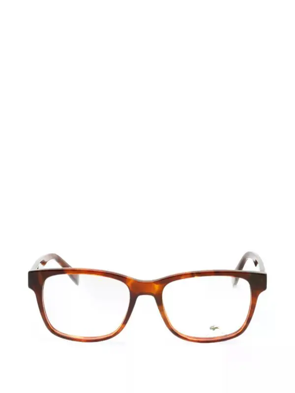 Lacoste Tortoiseshell-effect Rectangle-frame Glasses