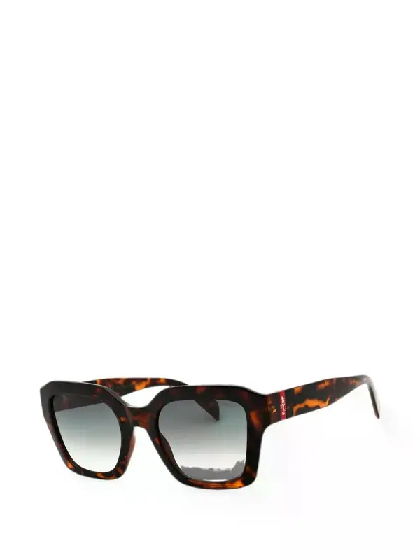 LEVI'S Tortoiseshell-effect Rectangle-frame Sunglasses