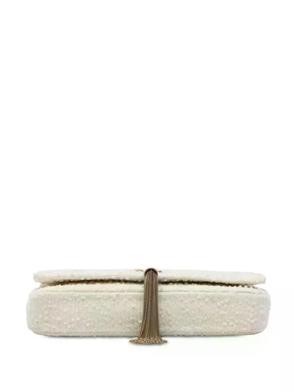 Saint Laurent 2020 Tweed Monogram Kate 99 Tassel Bag Satchel