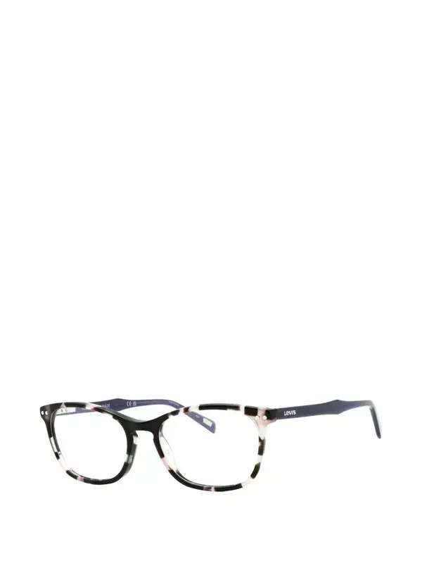 LEVI'S Tortoiseshell-effect Oval Frame Eyeglasses