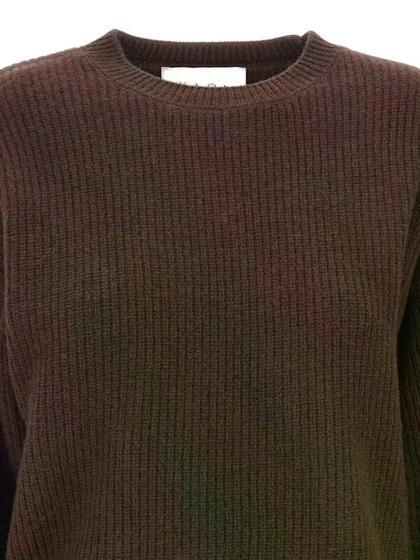 KAOS Ribbed-knit Button-sleeve Sweater