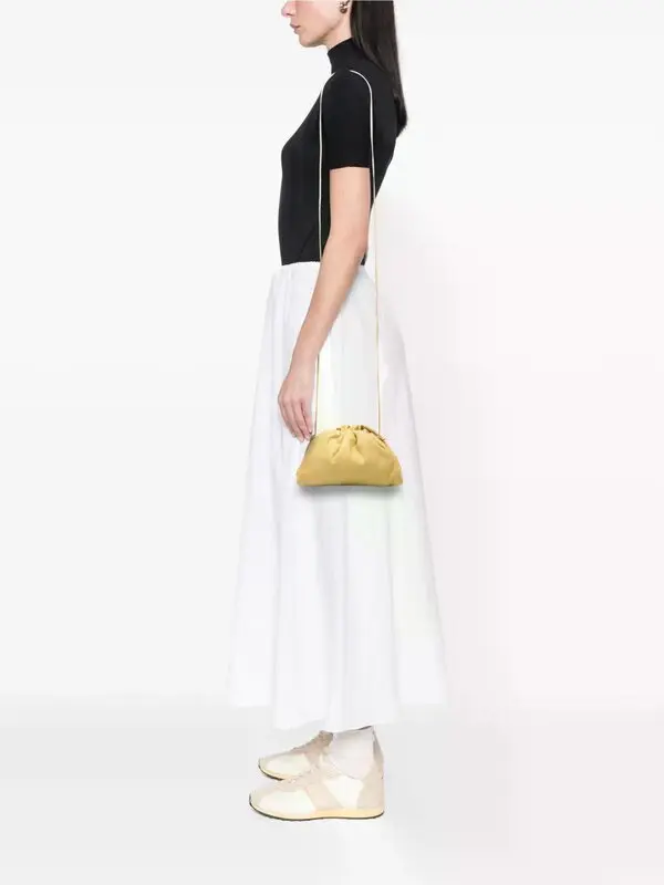Bottega Veneta 2012-2026 Lambskin The Mini Pouch Crossbody Bag - Yellow