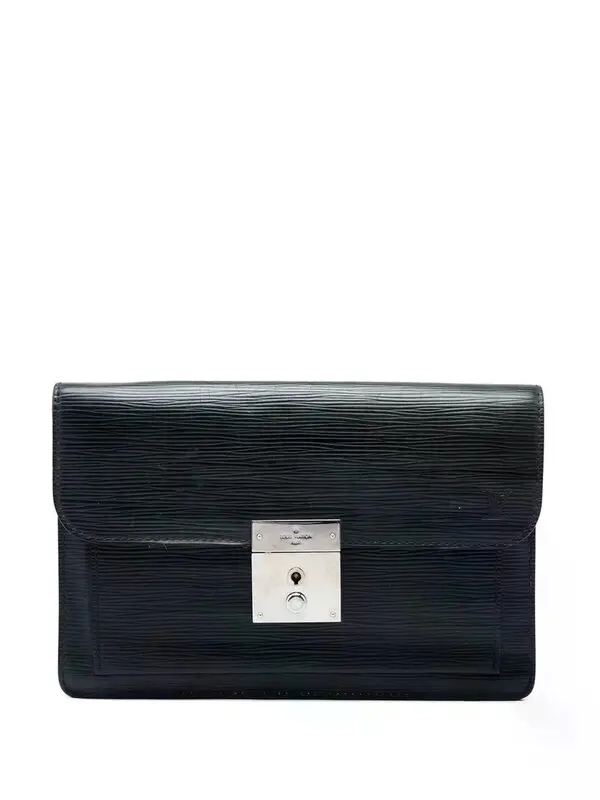 LOUIS VUITTON 2015 Epi Neo Belaia Clutch Bag - Black