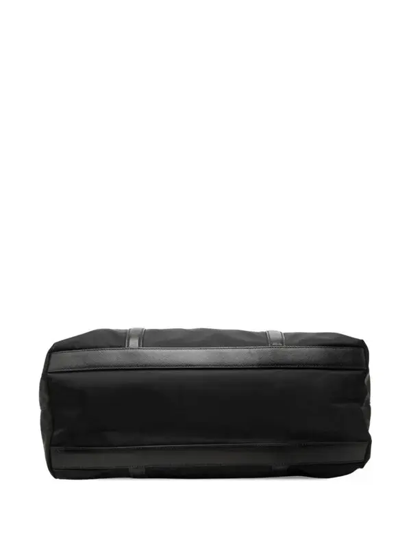 Prada 2013-2026 Saffiano Trimmed Tessuto Tote Bag