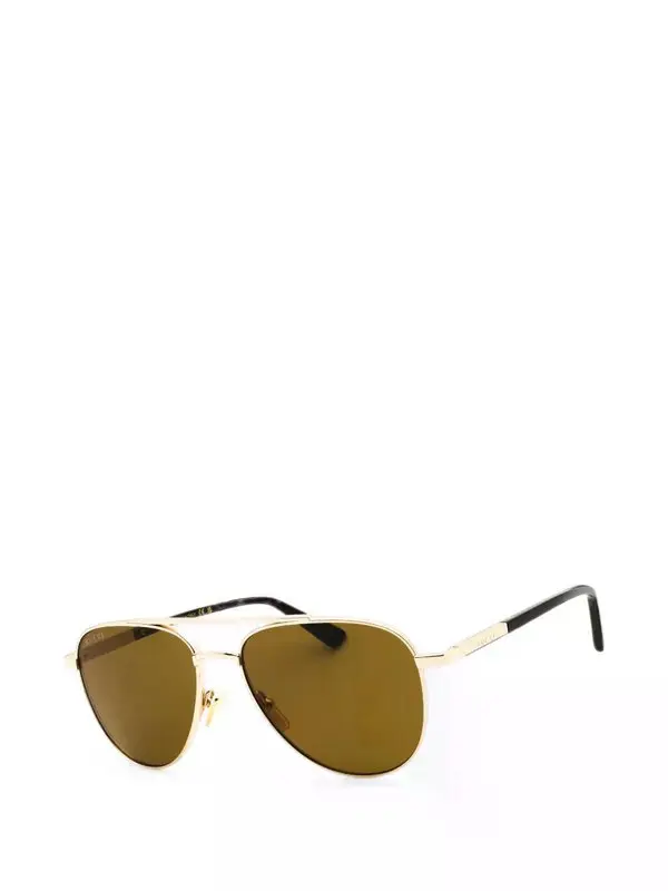 Gucci Gg1962s Pilot-frame Sunglasses - Gold