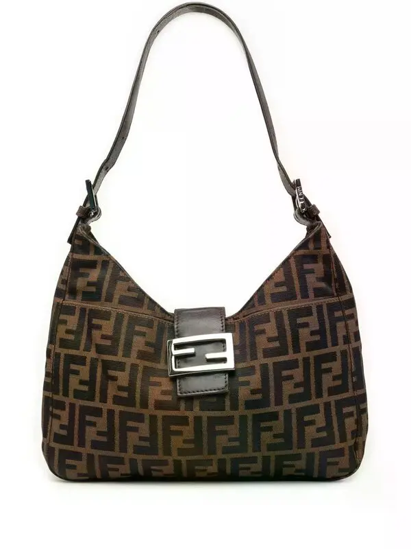 Fendi 2009 Zucca Canvas Shoulder Bag - Brown