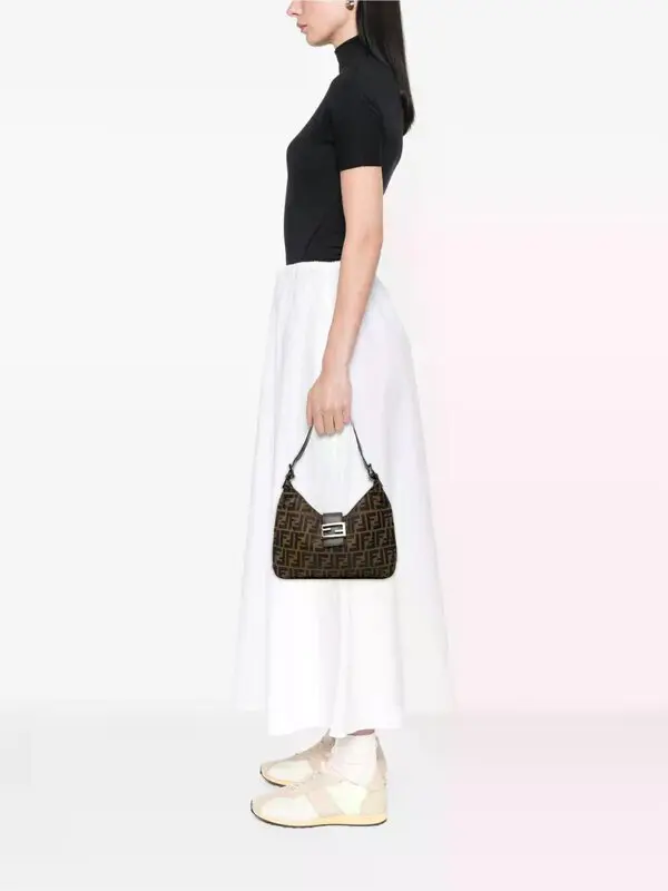 Fendi 2009 Zucca Canvas Shoulder Bag