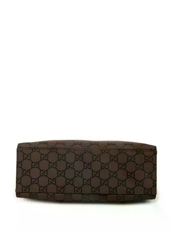 Gucci 1998-2002 Gg Nylon Bamboo Handbag