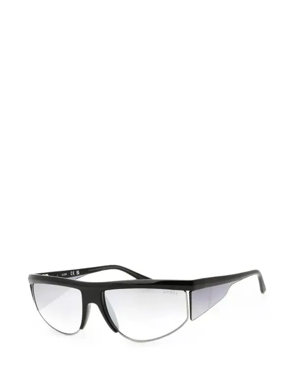 Guess Oval Frame Mirrored Sunglasses