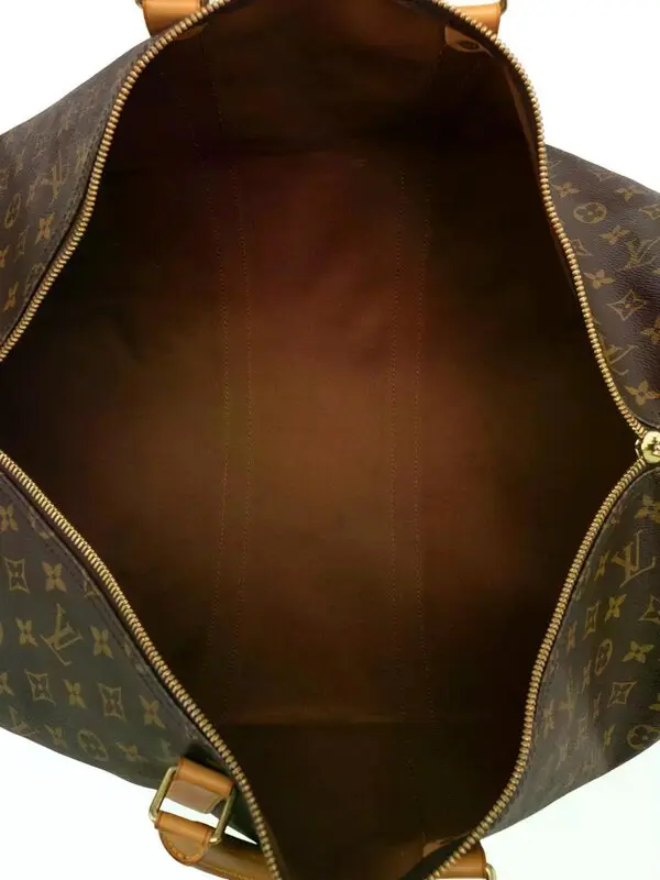 LOUIS VUITTON 2001 Monogram Keepall Bandouliere 55 Travel Bag