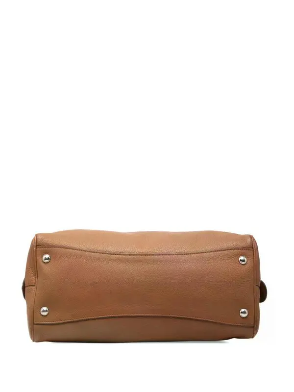 Prada 2010-2017 Vitello Daino Dome Convertible Bowling Bag Satchel