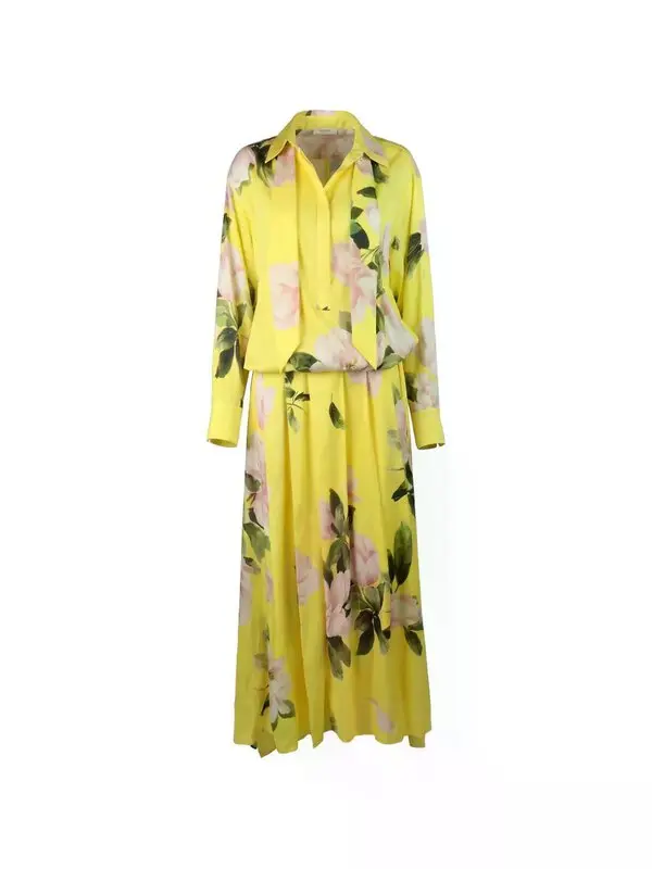 Valentino Garavani Floral Print Silk Dress
