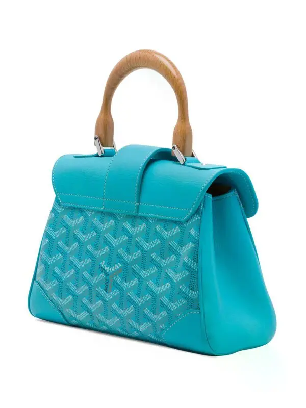 Goyard 2017 Mini Goyardine Saigon Souple Satchel - Blue