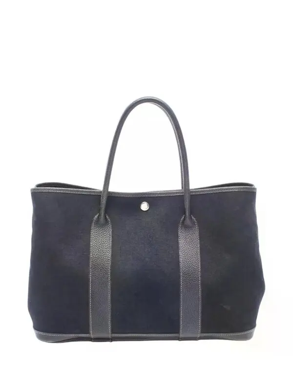 Hermès 2006 Toile And Negonda Garden Party 36 Tote Bag - Black