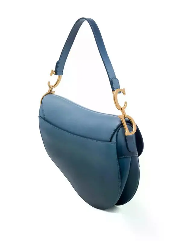 Dior 2021 Gradient Calfskin Saddle Bag Shoulder Bag